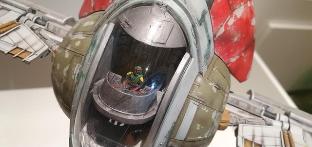 Boba Fetts Slave 1 Firespray class gunship. Model kit 1:88 scale. - iFunny