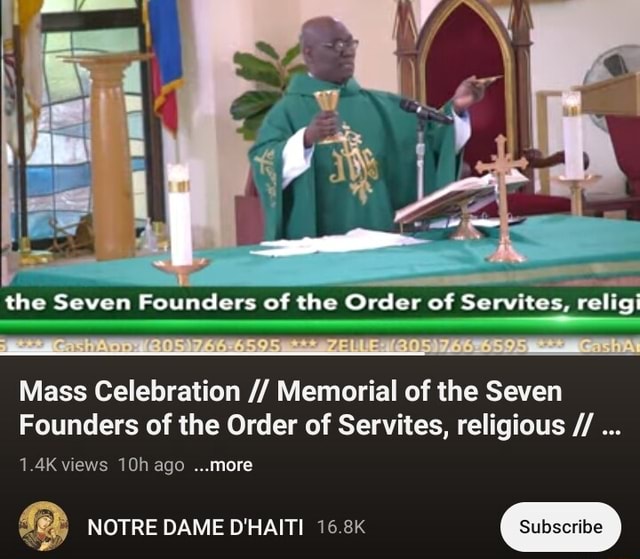 The Seven Founders of the Order of Servites, religi Mass Celebration ...