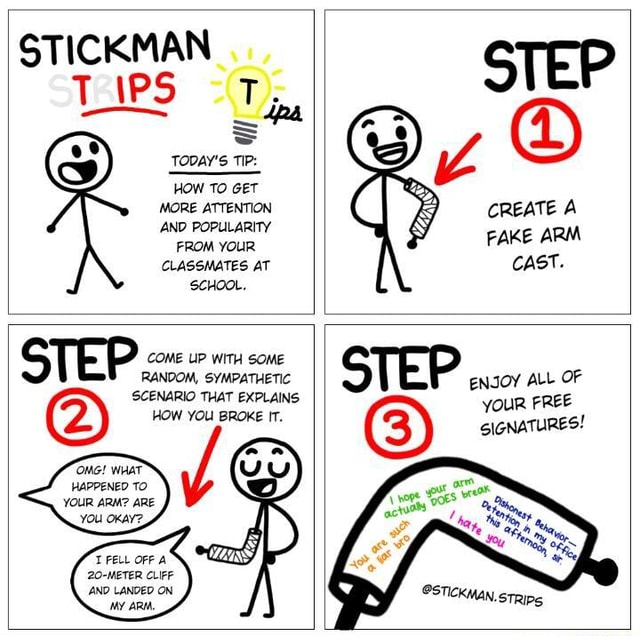 STICKMAN TRIPS G) TODAY'S HOW TIP: TO GET HOW GeT MORE ATTENTION CREATE ...