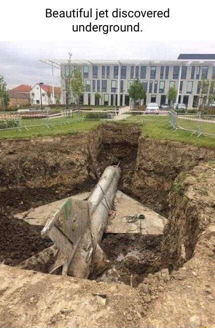 Beautiful jet discovered underground. - iFunny