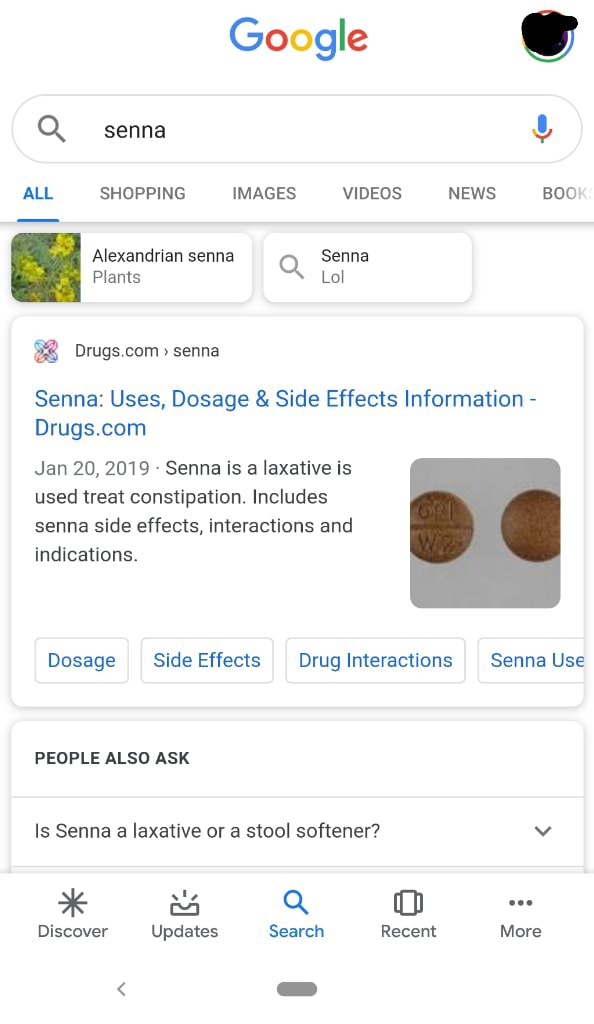 % Drugsvcom senna Senna: Uses, Dosage & Side Effects Information ...