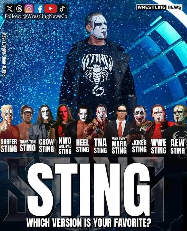 @WrestlingNewsCo SURFER GROW HWO HEEL TNA maria JOKER WWE AEW STING STING STING STING STING ...