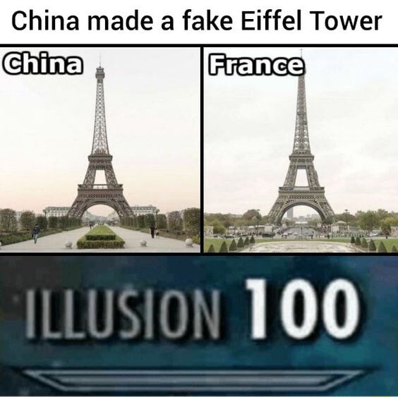 China made a fake Eiffel Tower - iFunny