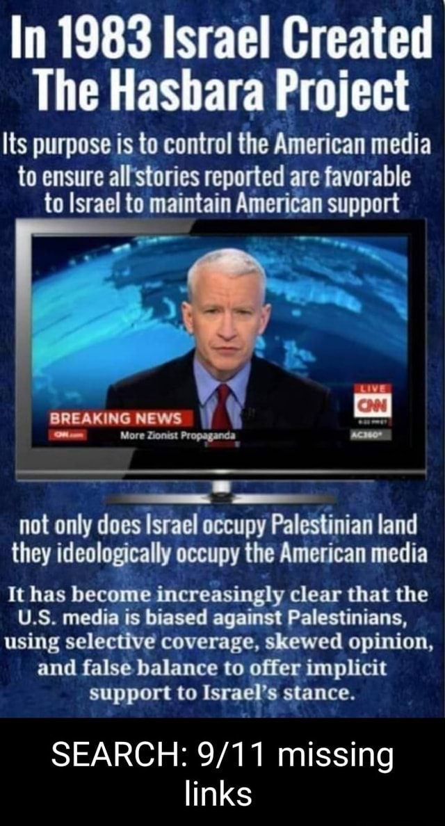 In 1983 Israel Created The Hasbara Project Its purpose is to control ...