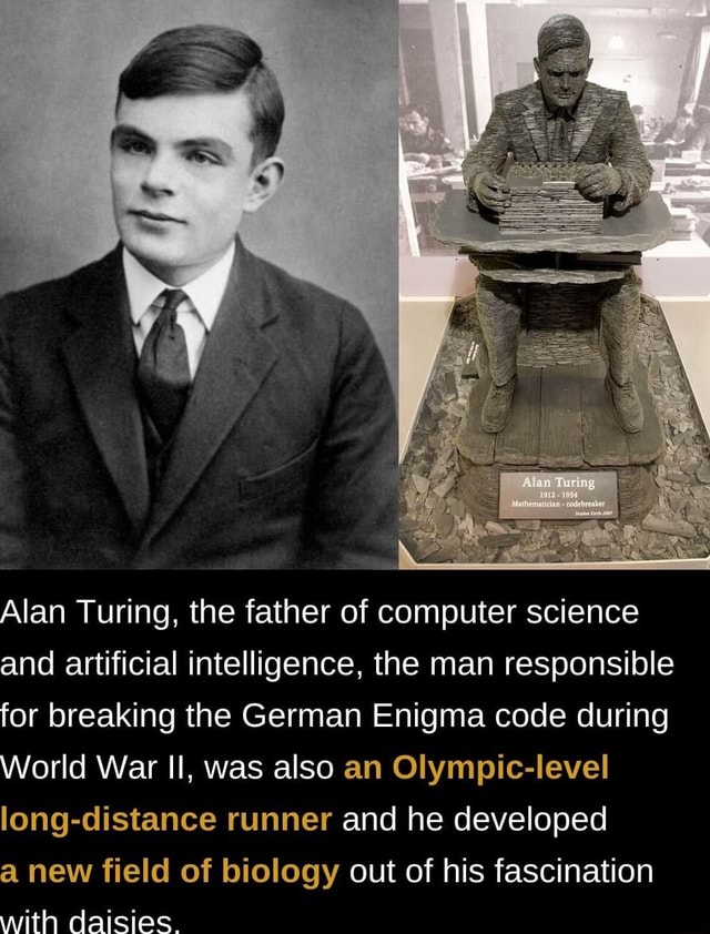 Alan Turing, the father of computer science and artificial intelligence ...