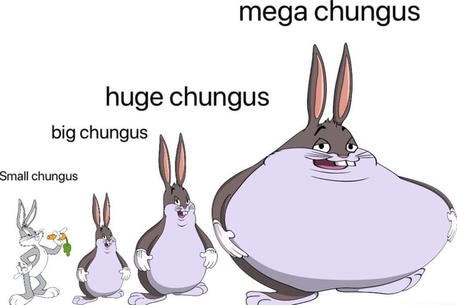 Mega chungus huge chungus big chungus Small chungus - iFunny
