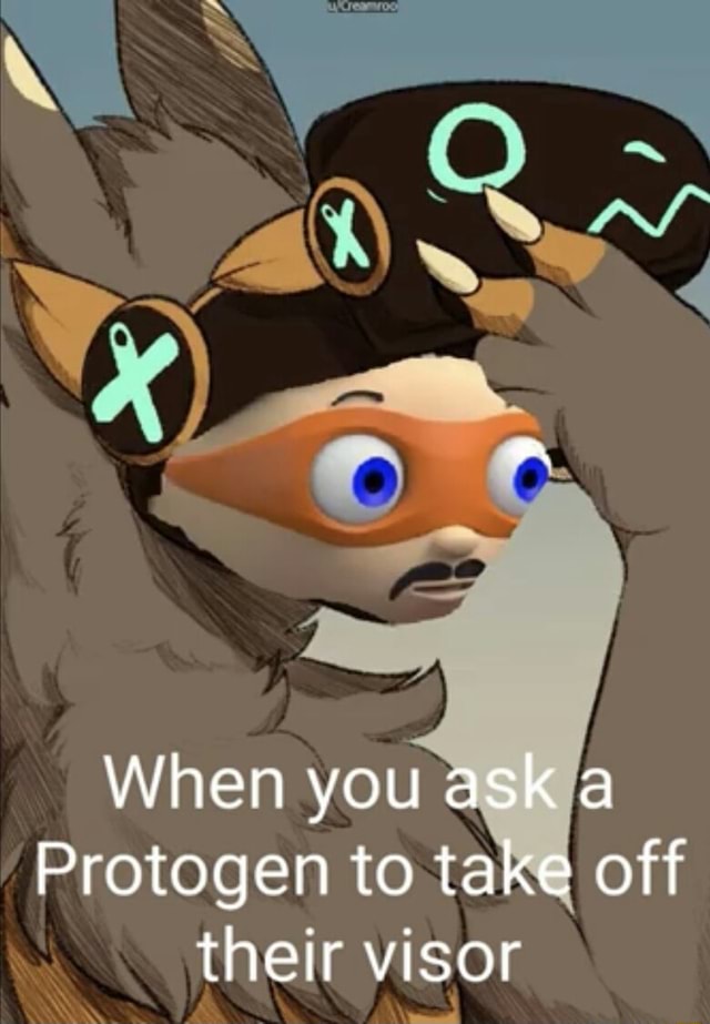 Protogen to ta their visor - iFunny