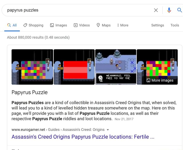 Papyrus puzzles x &&Q Q All Shopping Images Videos Maps More Settings ...