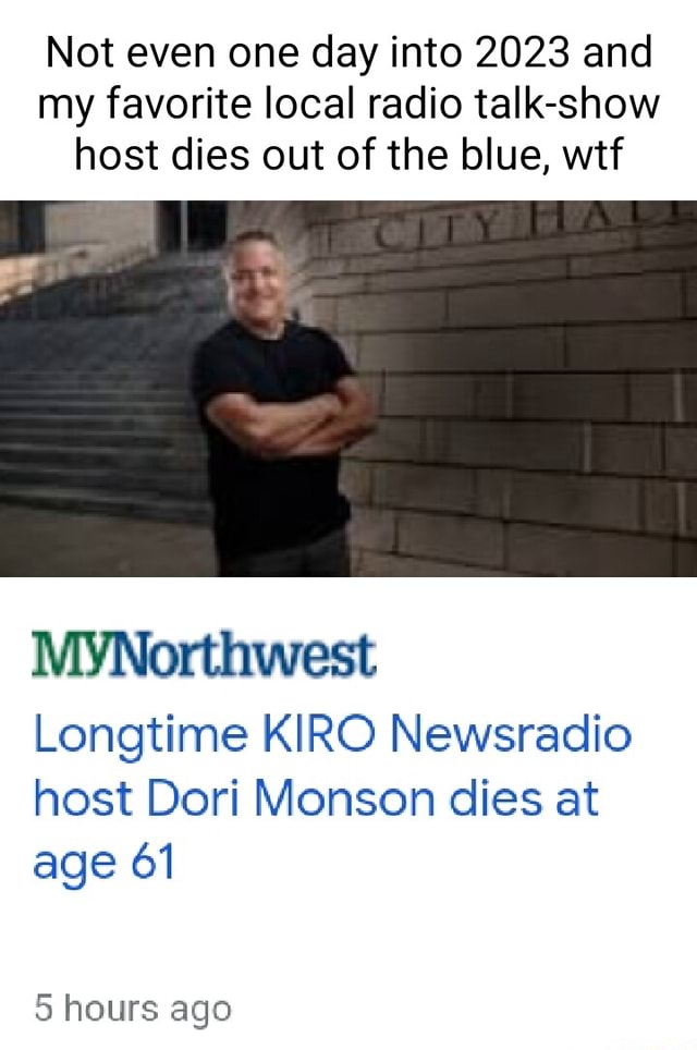 Not even one day into 2023 and my favorite local radio talk-show host ...