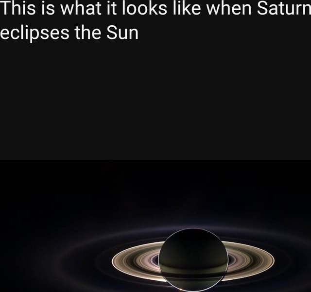 This is what it looks like when Saturn eclipses the Sun - America’s ...