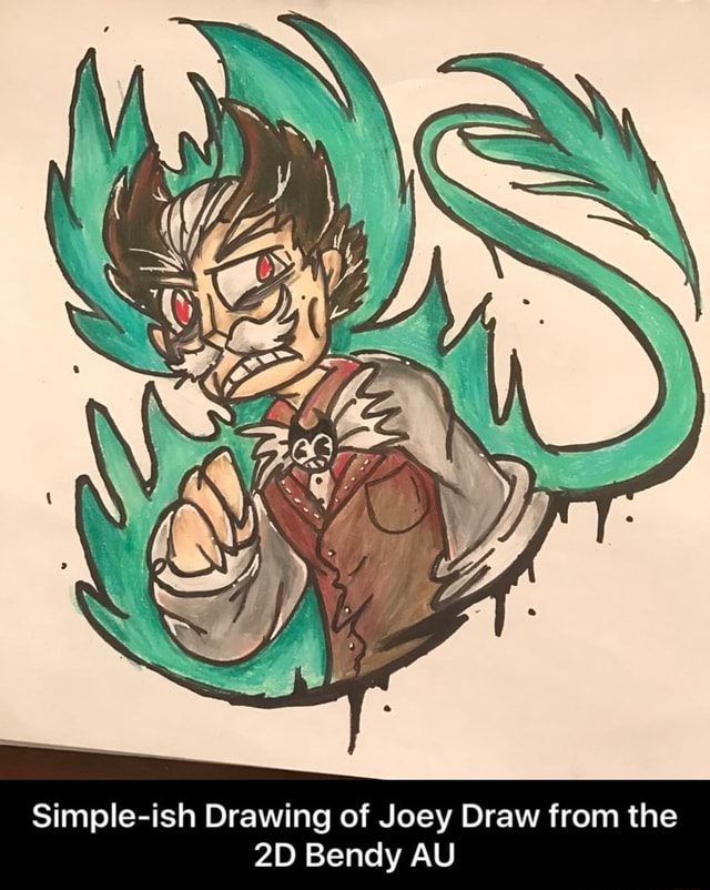 Simple-ish Drawing of Joey Draw from the ZD Bendy AU - Simple-ish ...