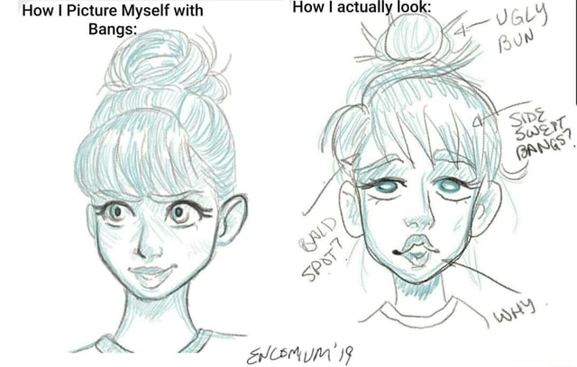 How I Picture Myself with How I actually look: ee) - iFunny