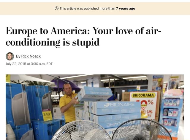 This article was published more than 7 years ago Europe to America ...