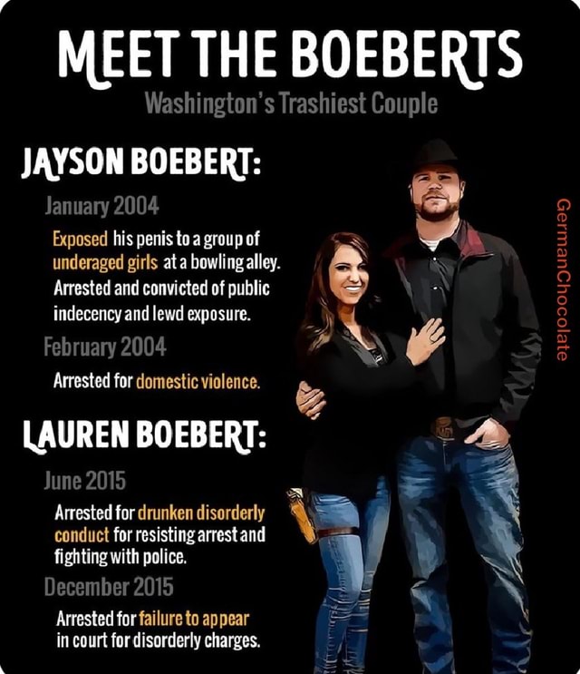 MEET THE Trashiest Couple BOEBERTS Washington's Trashiest Couple JAYSON ...