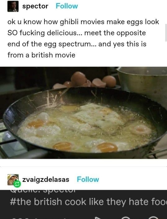 Spector Follow Ok U Know How Ghibli Movies Make Eggs Look So Fucking