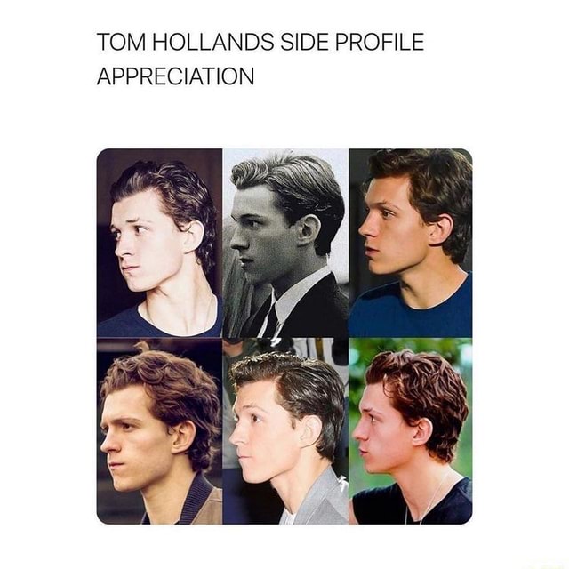 TOM HOLLANDS SIDE PROFILE APPRECIATION - iFunny