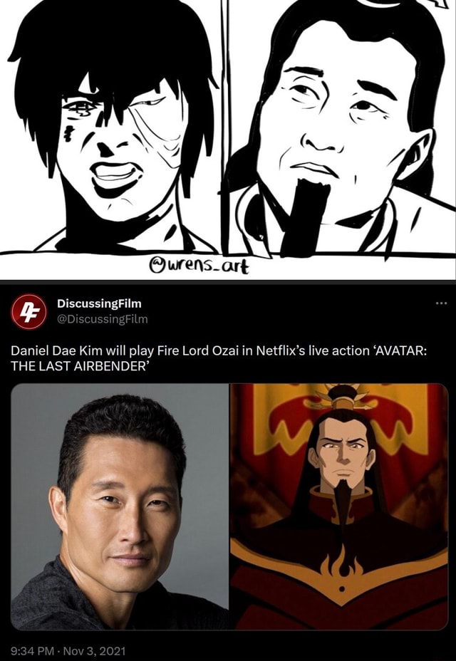 DiscussingFilm Daniel Dae Kim will play Fire Lord Ozai in Netflix's ...