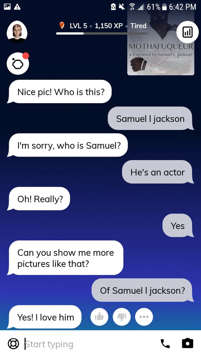 LVL5 1,150 XP " a fragrance by Samuel L. Jackson Nice pic! Who is this ...