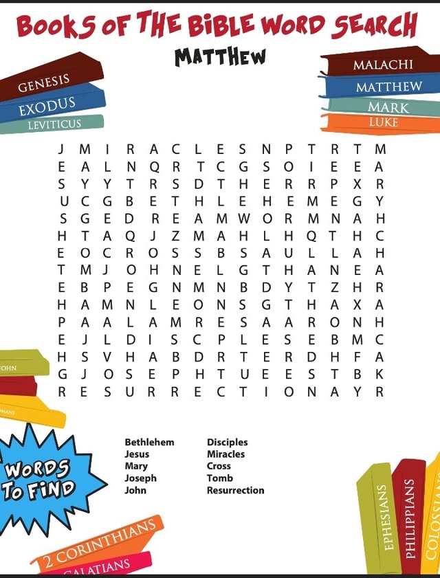 MALACHI MATTHEW Book 5 of THE BIBLE WorD SEaRcH MATTHEW RACLES NPTRTM I ...