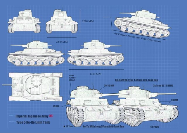 #japanese_tank #war_thunder #blueprint #tank #ww2 - 4410 MM Imperial ...