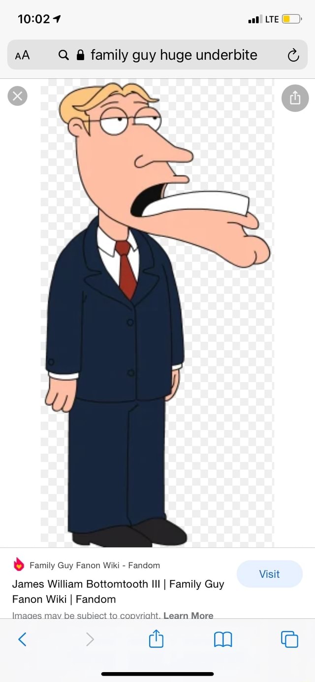 LTE AA Q family guy huge underbite Family Guy Fanon Wiki - Fandom Visit ...