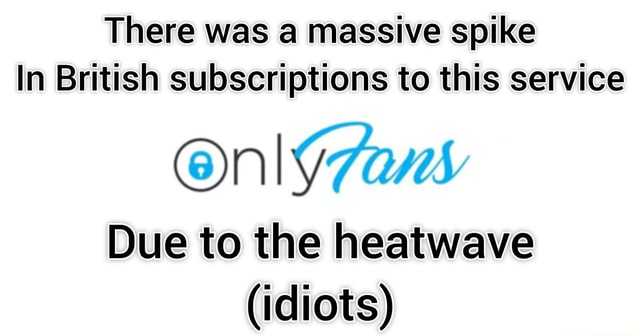 There was a massive spike In British subscriptions to this service Only ...