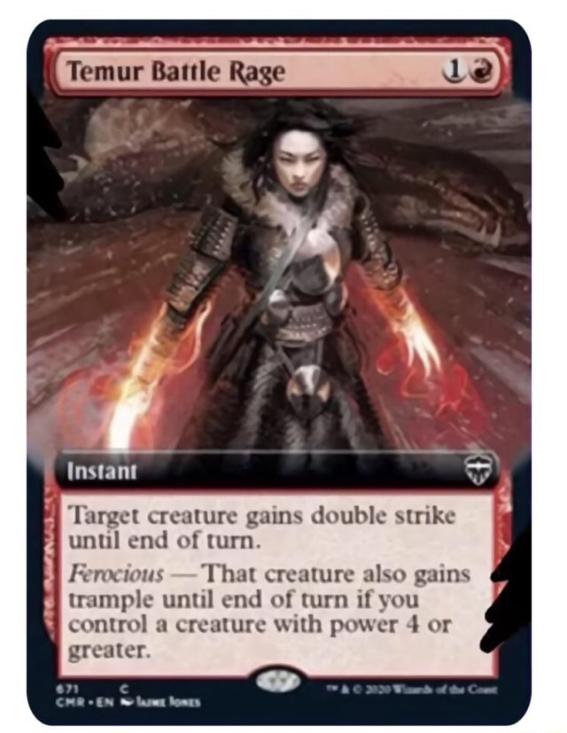 Temur Battle R IN Instant 'Target creature gains double strike until ...