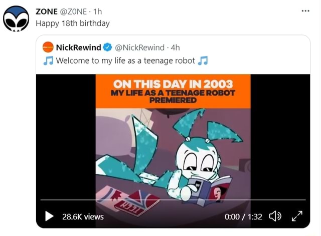ZONE @ZONE Th Happy 18th birthday NickRewind @ @NickRewind Welcome to ...