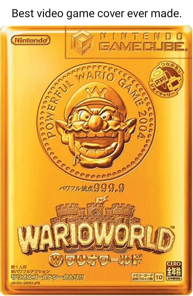 Best video game cover ever made. LO GAMEGUBE - iFunny