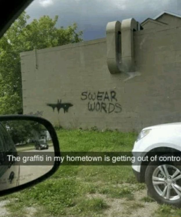 The graffiti in my hometown is getting out of contro or - iFunny