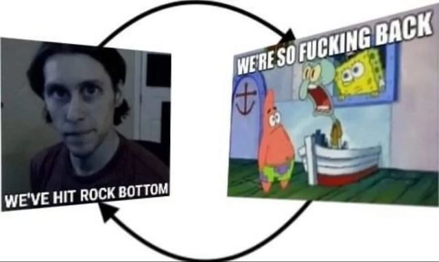 WE'VE HIT ROCK BOTTOM - iFunny