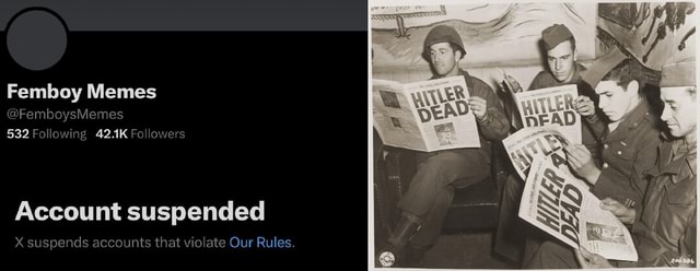 Suspended rule - Suspended rule Femboy Memes @FemboysMemes 532 ...