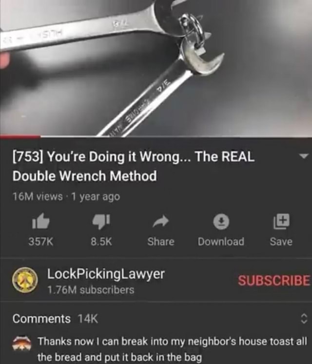 [753] You're Doing it Wrong... The REAL Double Wrench Method views year ...