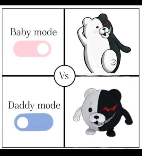 Baby mode Daddy mode "ty - iFunny