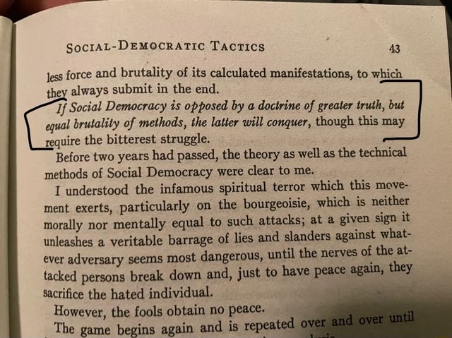 SocrAL-DEMocRATIC Tactics 43 Jess force and brutality of its calculated ...