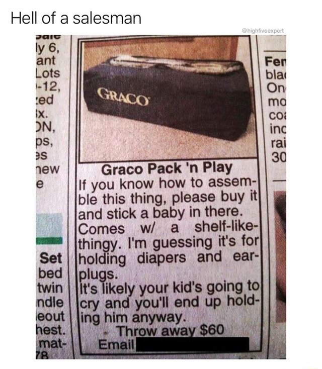 Hell of a salesman ly 6. an Lots Fer 12, On 'ed mo DN Col ps, inc rai ...