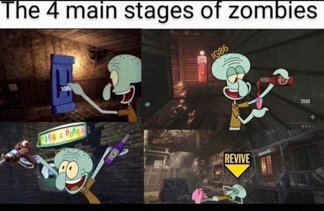 The main stages of zombies - iFunny