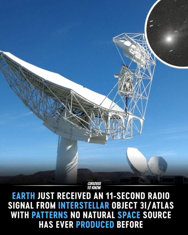 CURIOUSE TO KNOW EARTH JUST RECEIVED AN 11-SECOND RADIO SIGNAL FROM ...