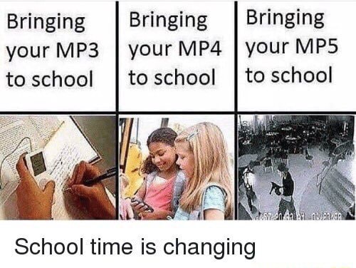 Bringing your MP5 to school - Bringing Bringing I Bringing your II your ...
