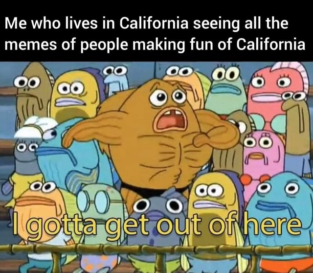 Me who lives in California seeing all the memes of people making fun of ...