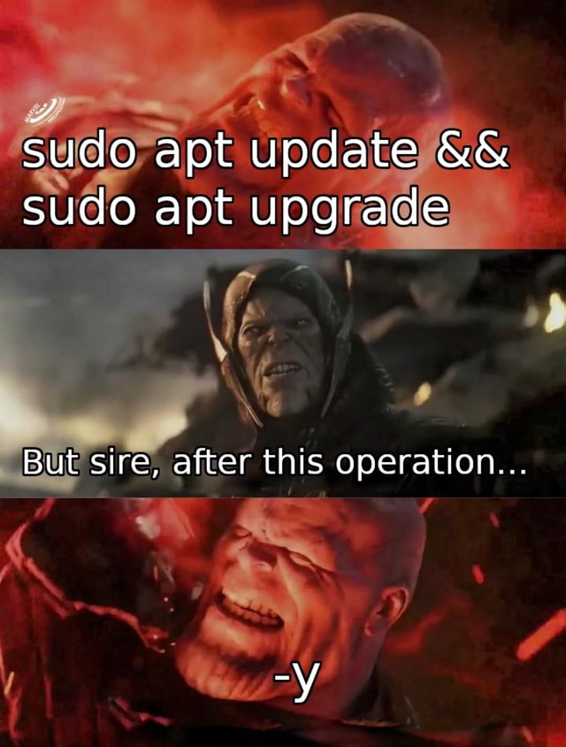 Sudo apt update G& Sudo apt upgrade But sire, after this operation ...