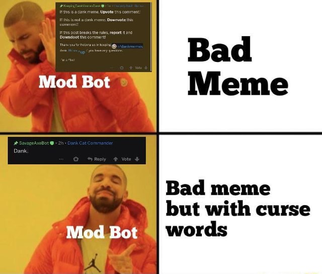 Bad meme but with curse words - iFunny