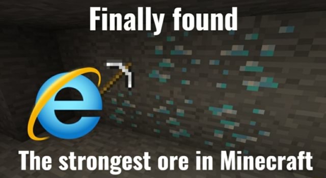 Finally found The strongest ore in Minecraft - iFunny
