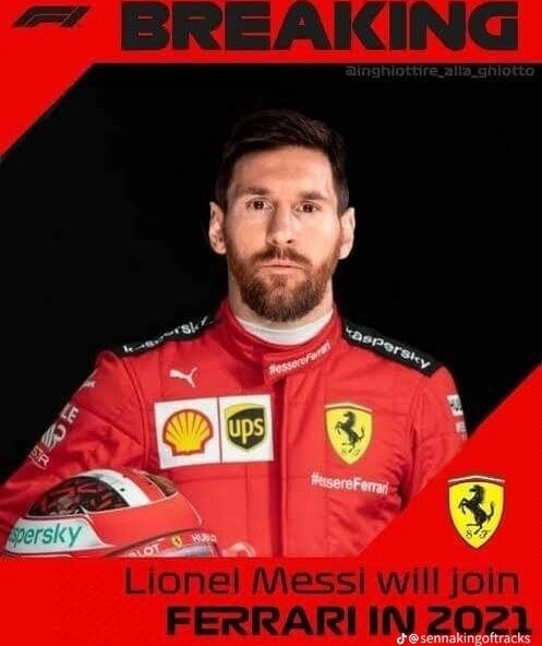 "Lionel Messi will join FERRARI IN 2021 - )