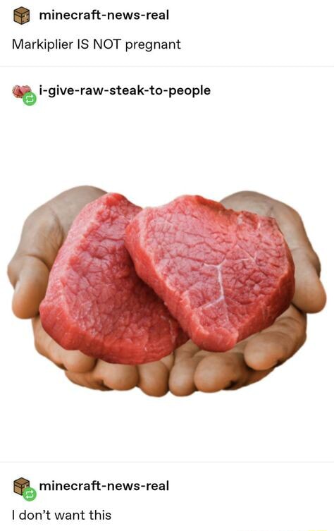 @ minecratt-news-real Markiplier IS NOT pregnant i-give-raw-steak-to ...