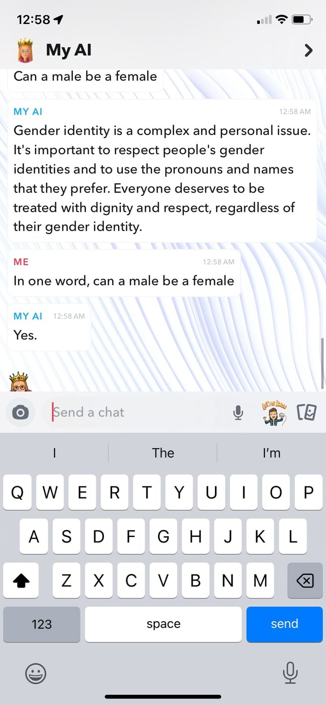 All Can a male be a female MY Al Gender identity is a complex and ...