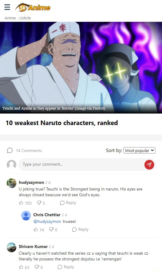 /Danime Anime Listicle 'Teuchi and Ayame as they appear in ''Boruto ...