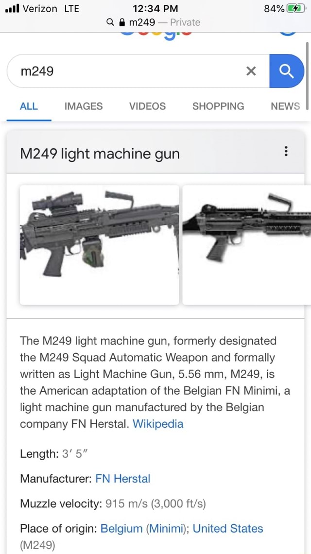 M249 light machine gun The M249 light machine gun, formerly designated ...
