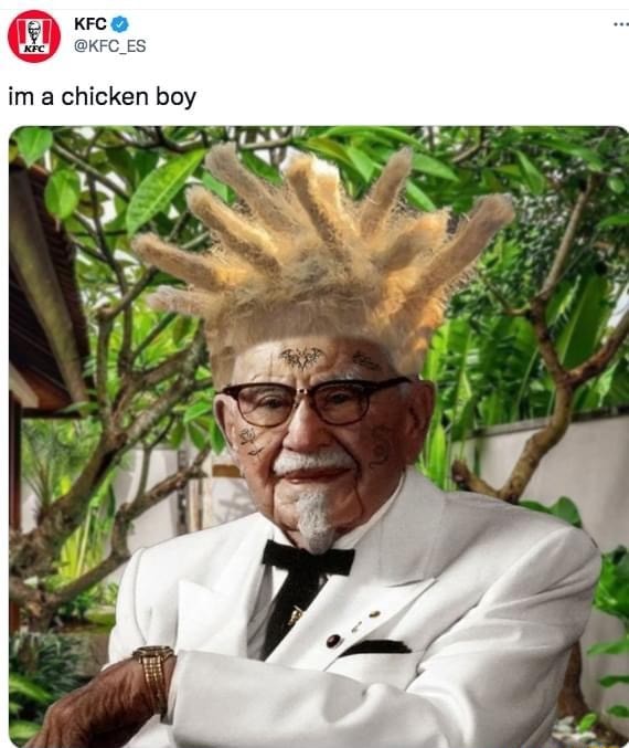 KFC tm a chicken boy we - iFunny