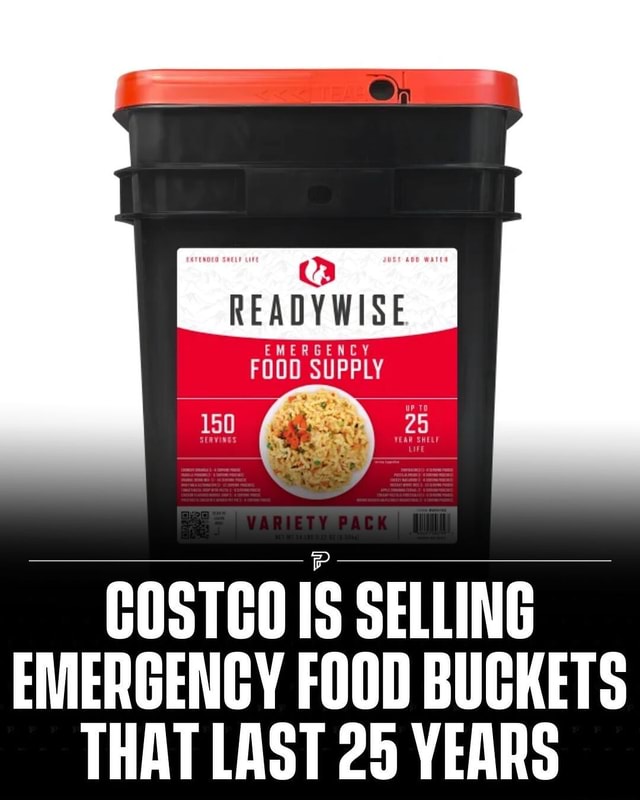 Costco is now selling an “Emergency Food Supply Variety Pack” by Readywise, providing 150 ...
